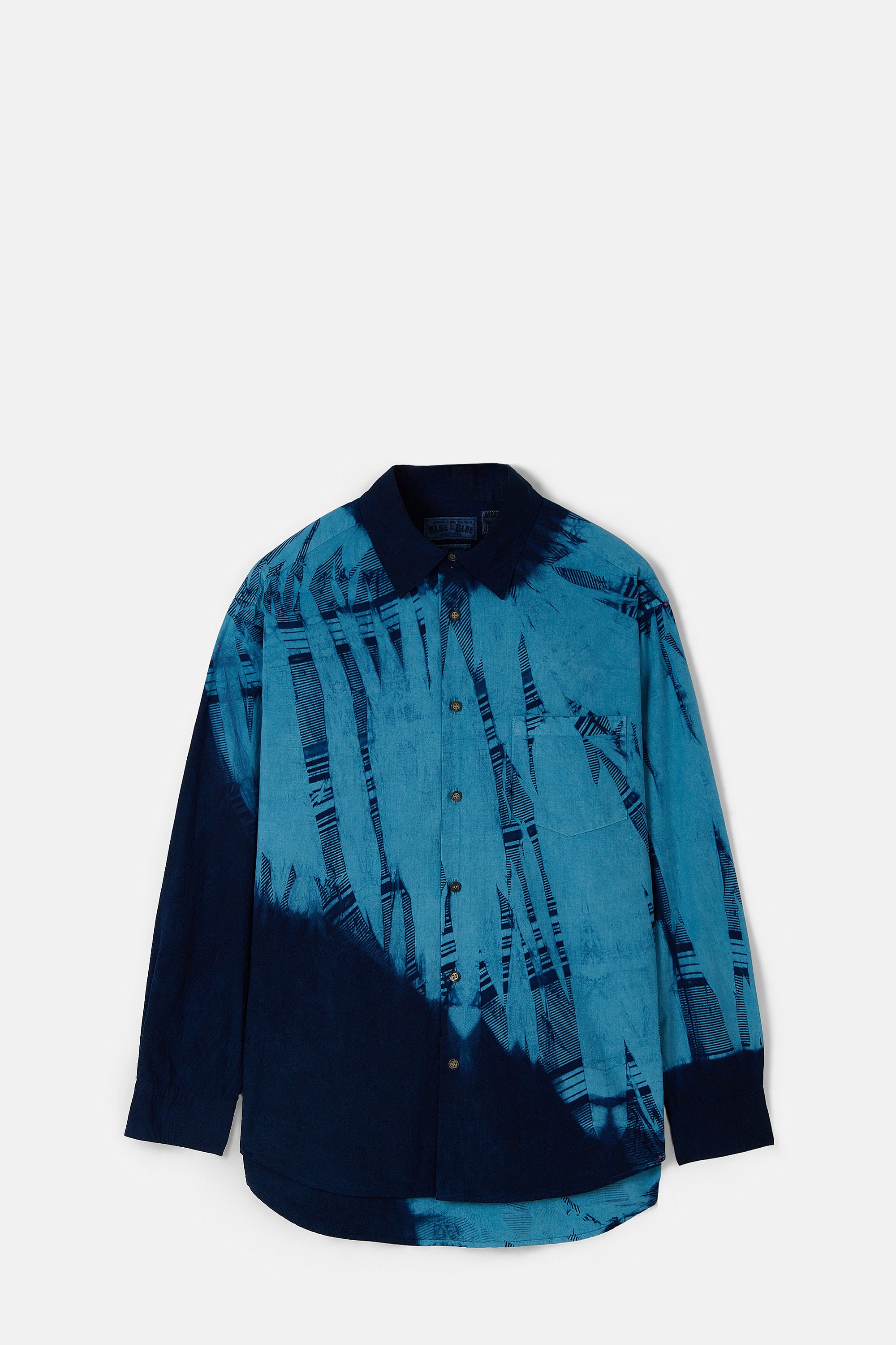 Pure Indigo Itajime Regular Collar Shirt | Avart